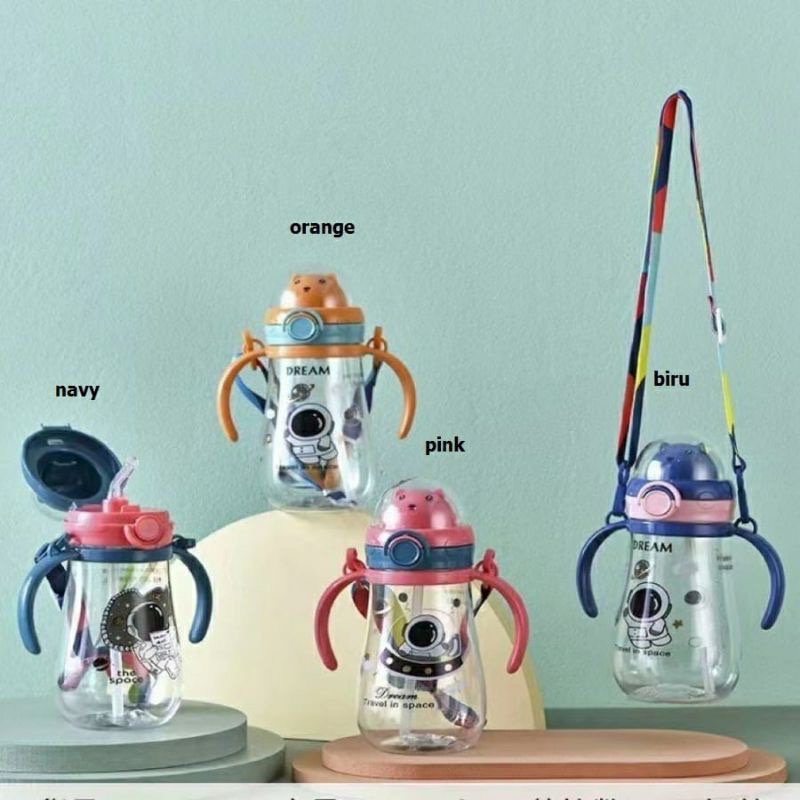 Jual Botol minum Anak / Botol Plastik / Souvenir / Hampers / Botol Minum Anak + Sedotan Plastik ...