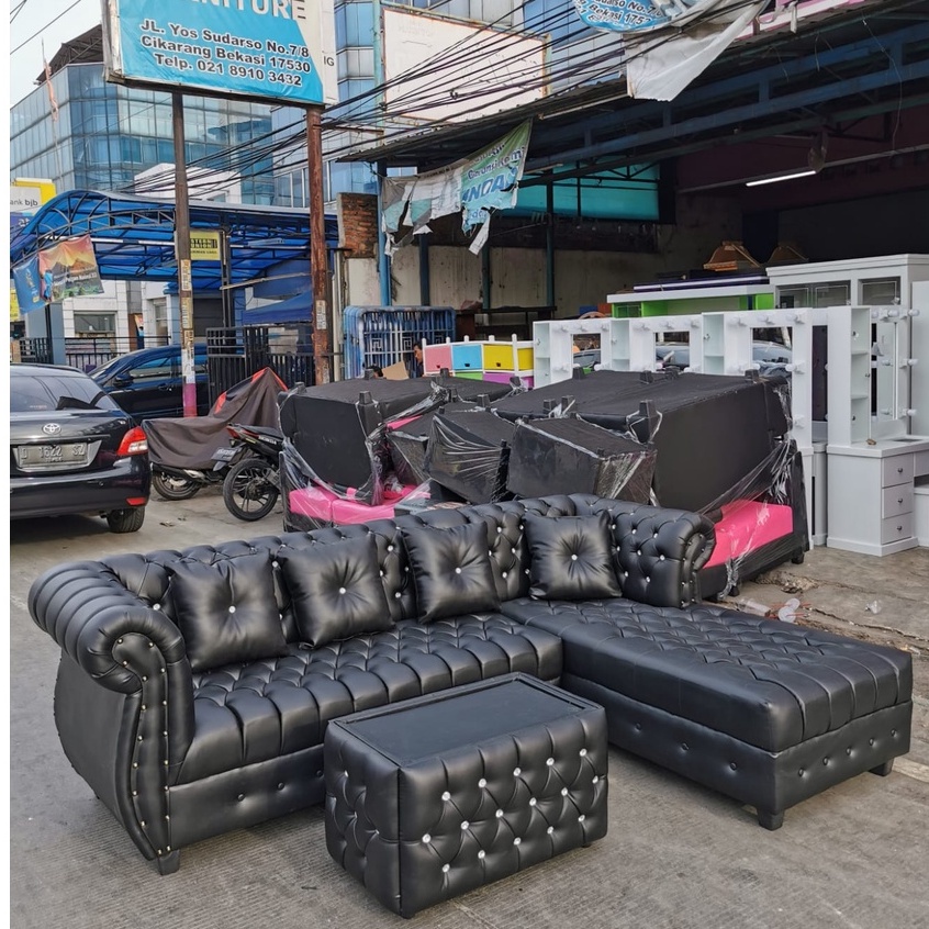 Jual Sofa L BOSCO / Sofa Mewah / Sofa Besar | Shopee Indonesia
