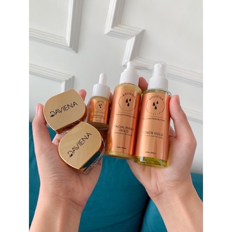 Jual DAVIENA SKINCARE PAKET GOLD SERIES PAKET ACNE SERIES PAKET GLOWING ...