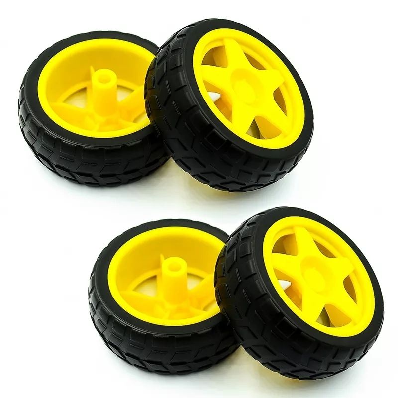 Jual Roda Arduino Uno Yellow Car Kit Mobil Gear box Kuning Part RC 4WD ...