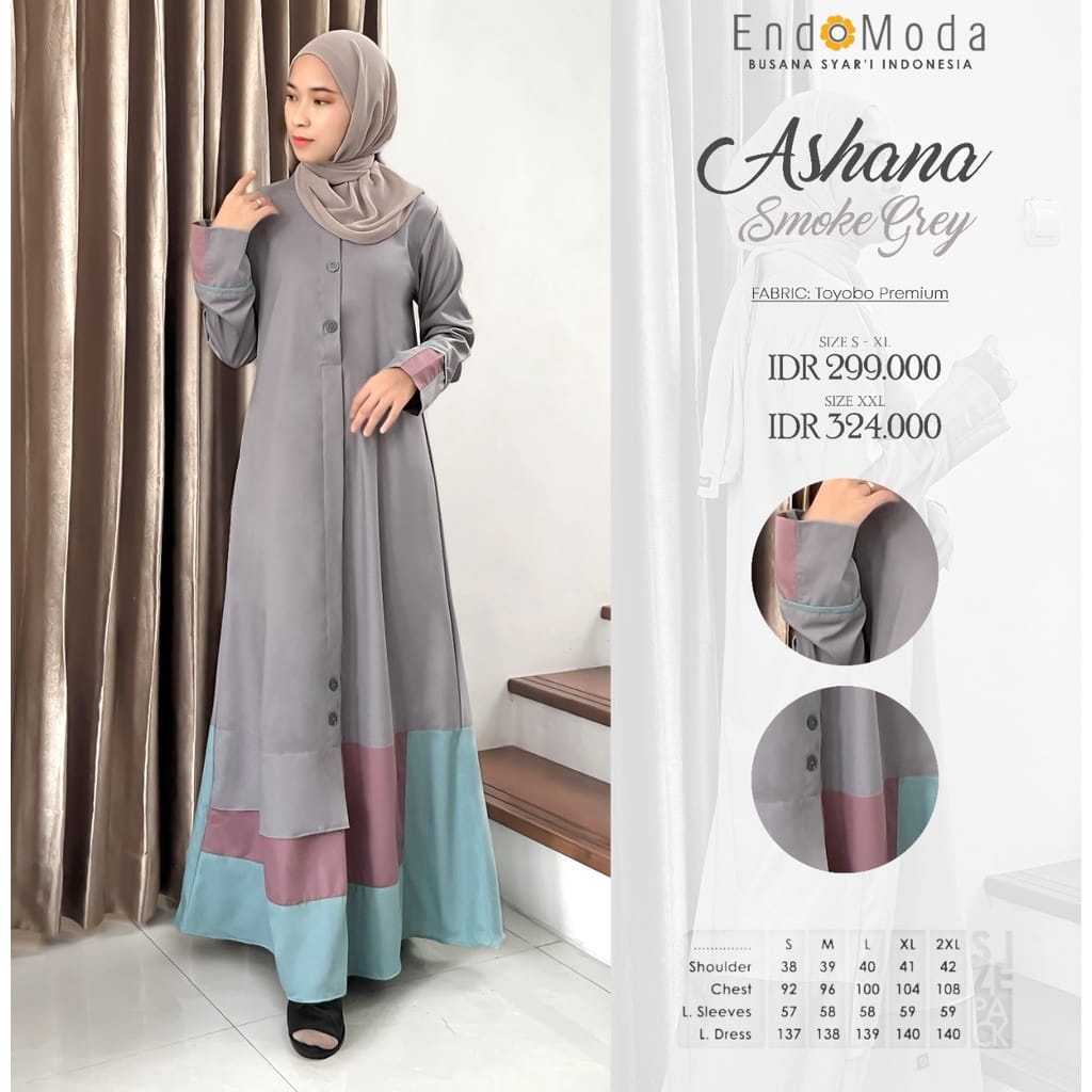 Jual Endomoda Ashana Grey | Shopee Indonesia