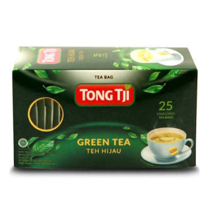 Jual Teh tong tji celup green tea teh hijau 50gram 25 sachet amplop ...