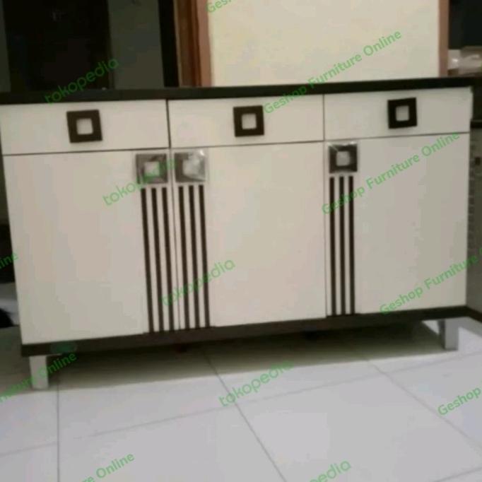 Jual Meja dapur 3 pintu 3 laci ( BARANG DISPLAY ) | Shopee Indonesia