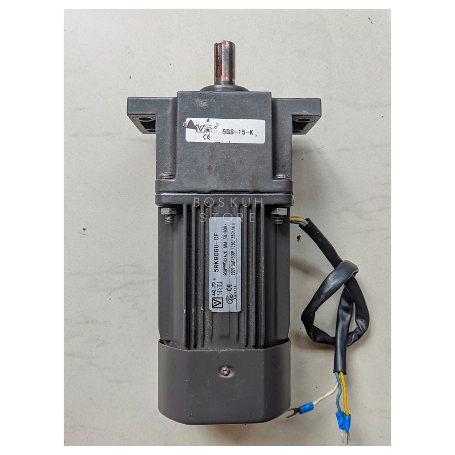 Jual AC MOTOR GEARBOK MAILI 90W 1:15 220V 103 RPM | 5GS-15-K | 5RK90GU ...