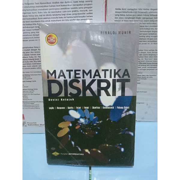 Jual BUKU MATEMATIKA DISKRIT Revisi ketujuh - Rinaldi Munir | Shopee ...