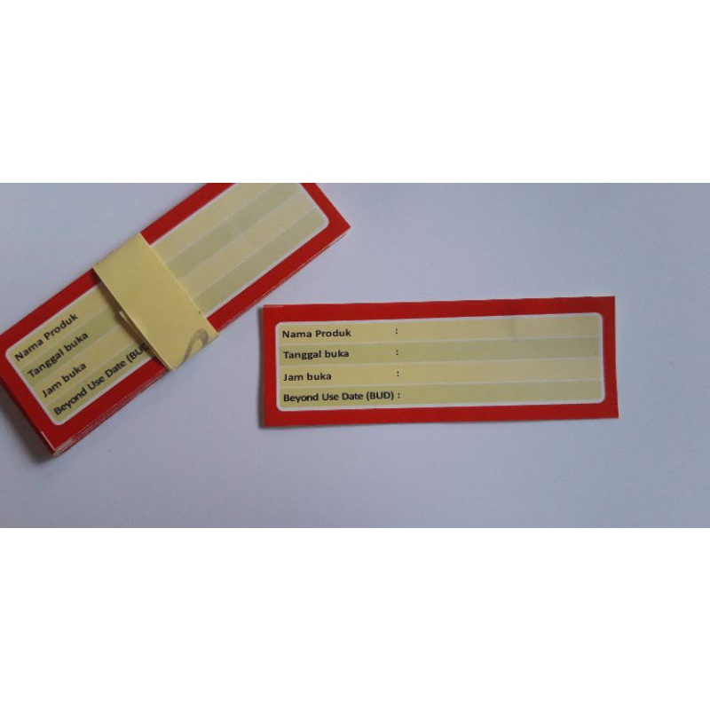 Jual Stiker Label BUD Beyond Use Date | Shopee Indonesia