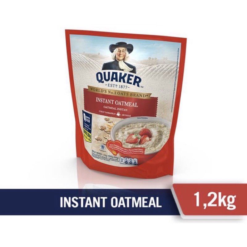 Jual QUAKER Instant Oatmeal 1200g | Shopee Indonesia