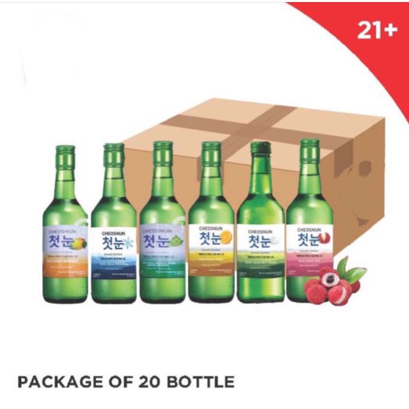 Jual Soju Cheosnun Isi 20 botol | Shopee Indonesia