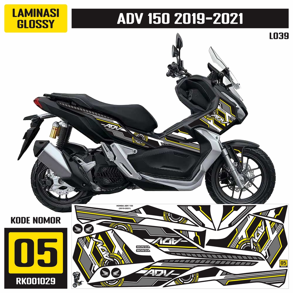 Jual Sticker Striping Decal Honda ADV 150 2019-2021 Variasi RK001029 ...