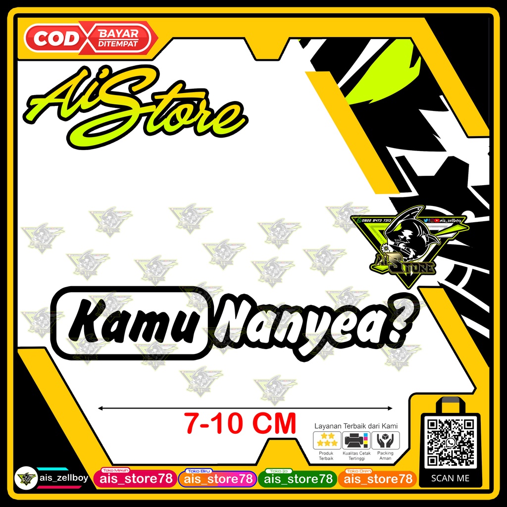 Jual Stiker Kamu Nanyea? | Shopee Indonesia