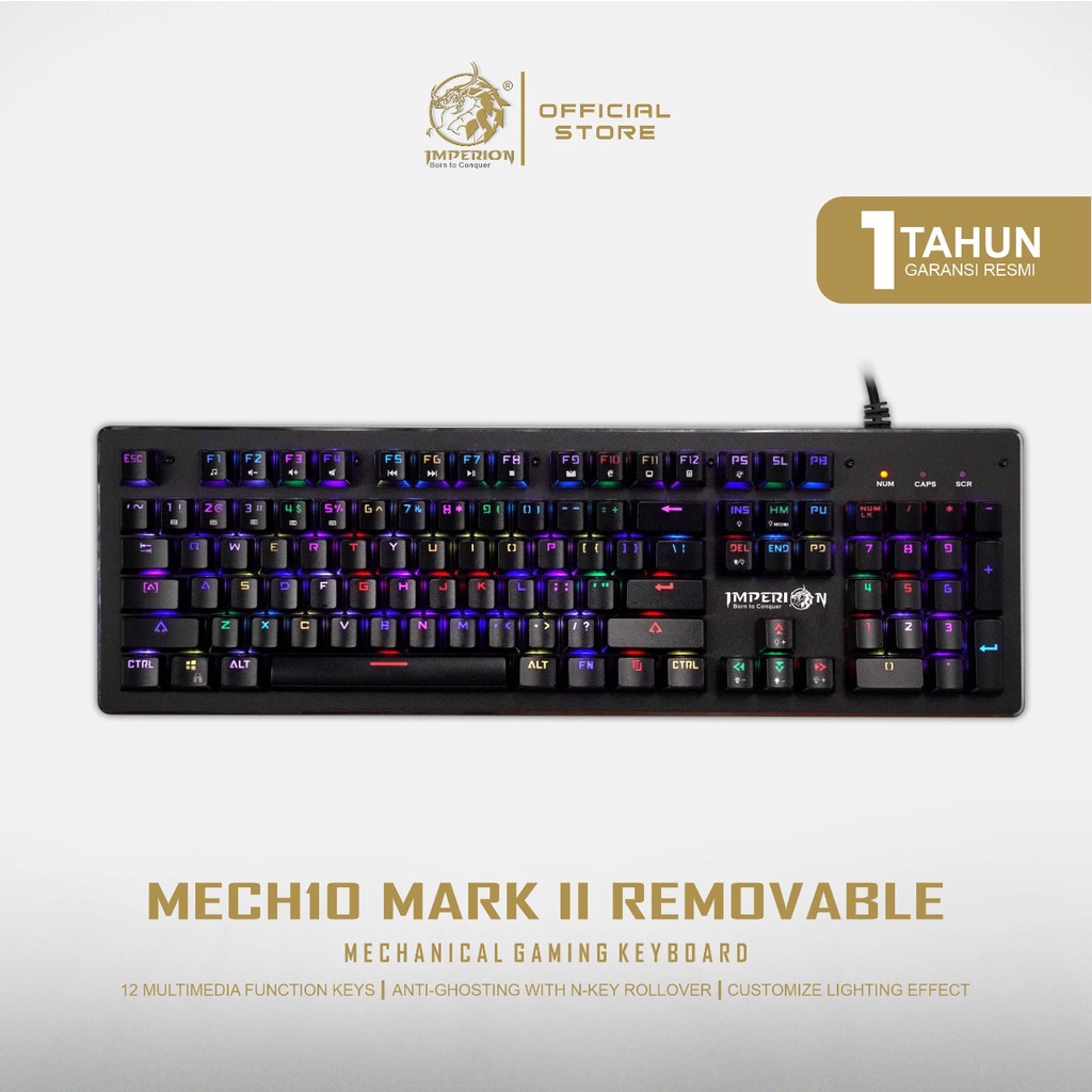 Jual Imperion Mech 10 Mark2 Hotswap Keyboard | Shopee Indonesia