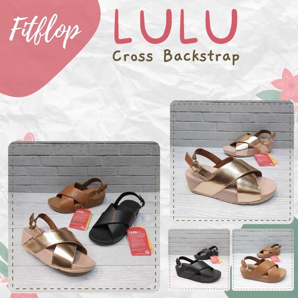 Jual Sandal wanita FF lulu cross backstrap | Shopee Indonesia