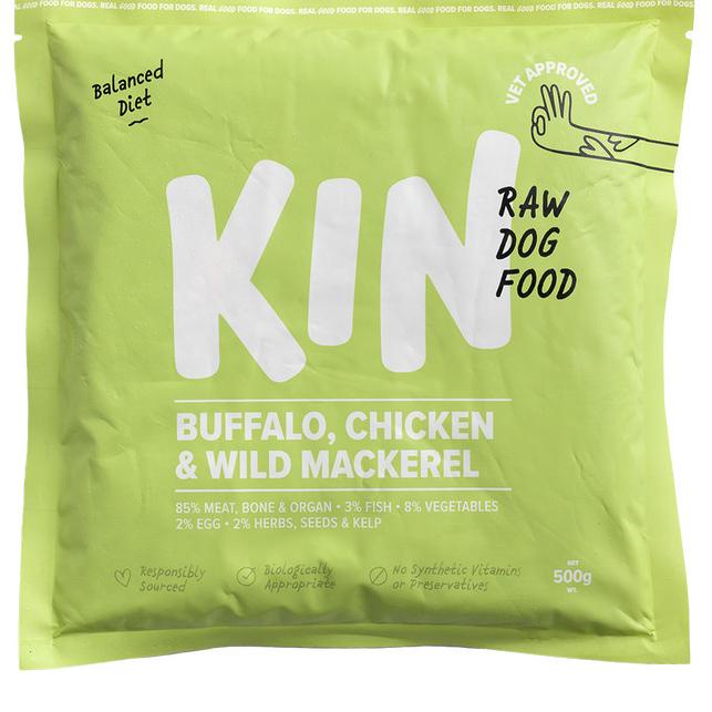 Jual KIN DOG FOOD Buffalo, Chicken & Wild Mackeral 500g | Shopee Indonesia