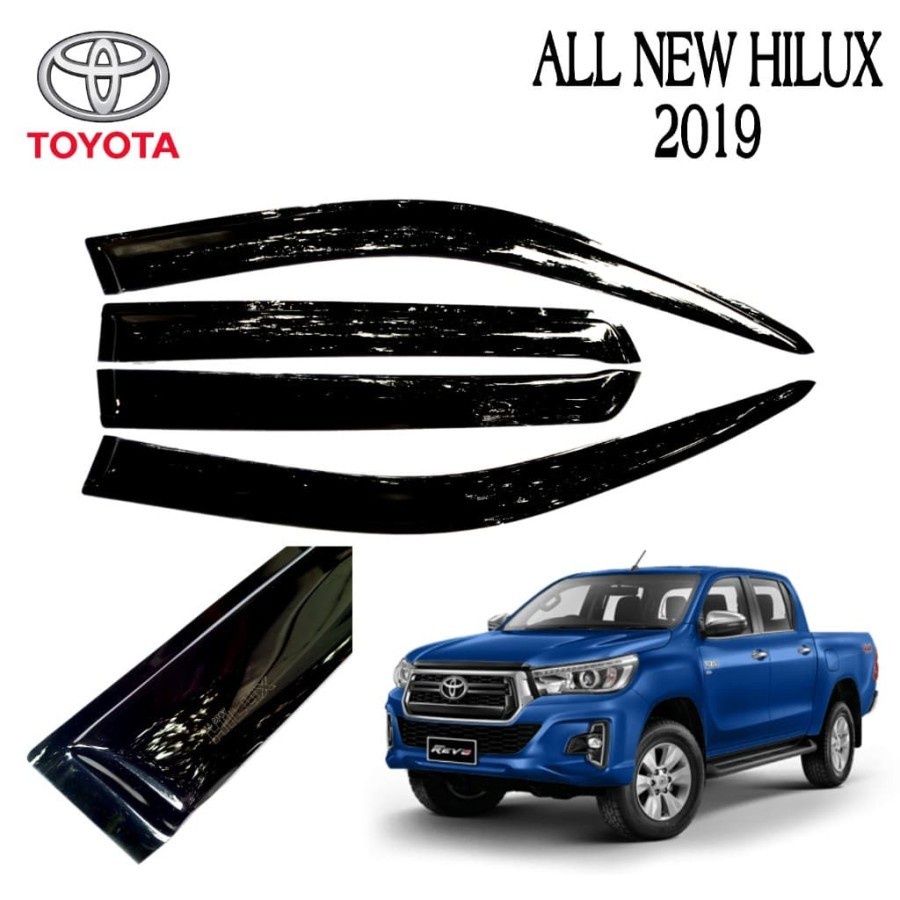 Jual Talang Air Mobil All New Hilux 2019 - 2024 Slim 1 Set | Shopee Indonesia