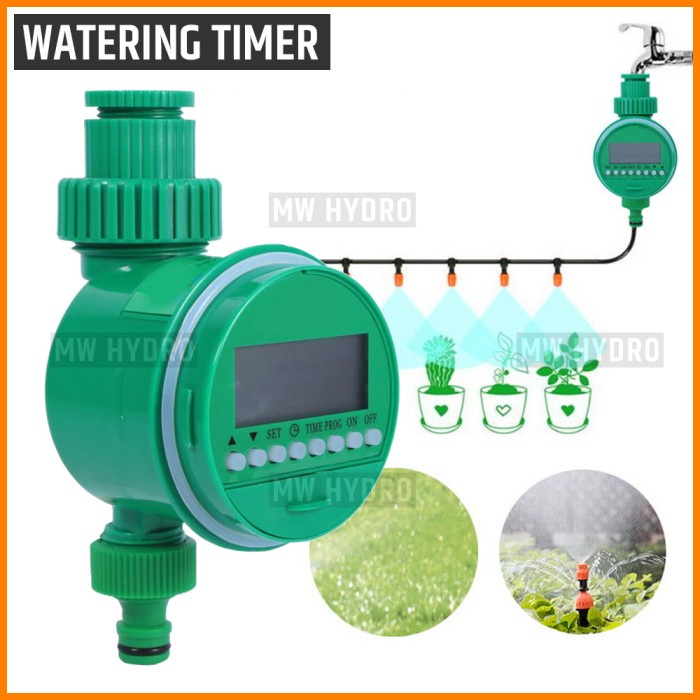 Jual Keran Air Automatic Digital Irrigation Water Timer/ Stop Kran Air ...