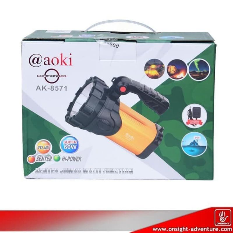 Jual Senter Aoki Ak-8571 super 60watt | Shopee Indonesia
