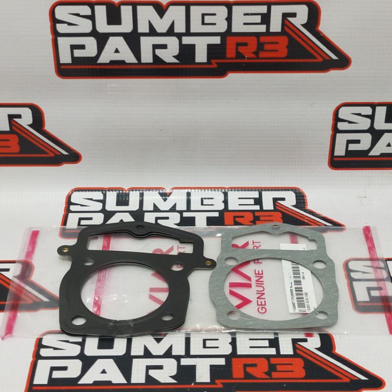 Jual gasket topset viar ori 150cc oil cooler perpak paking top set tossa - sparepart motor roda ...
