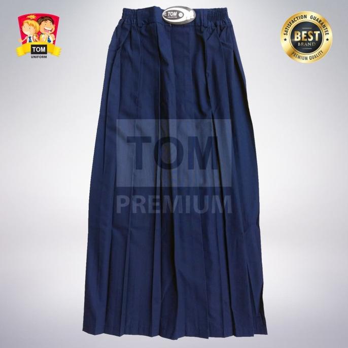Jual Seragam TOM - Rok SMP Rempel Panjang Biru | Shopee Indonesia