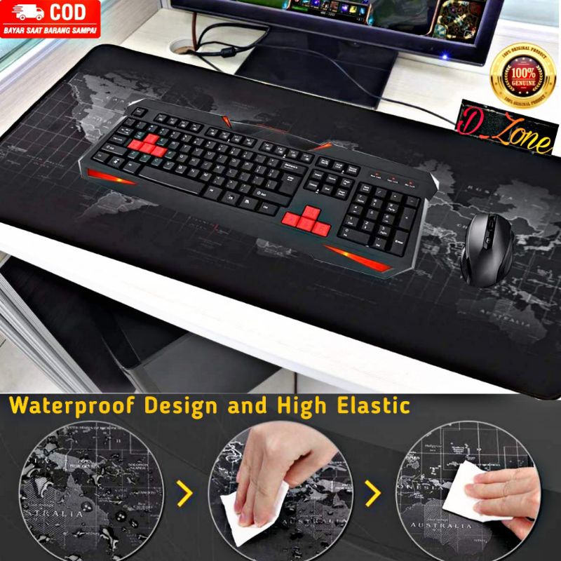 Jual Mouse Pad Gaming World Besar Mousepad Peta Dunia XL | Shopee Indonesia