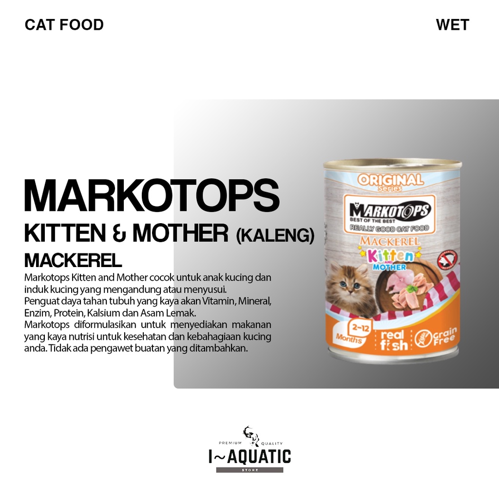 Jual Markotops Kaleng Kitten and Mother Wet Food | Shopee Indonesia