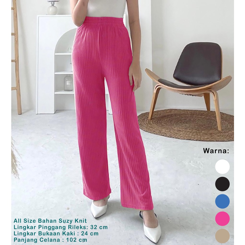 Jual Celana Kulot Knit Berkualitas - Kinan Knit Culotte Pants Premium ...