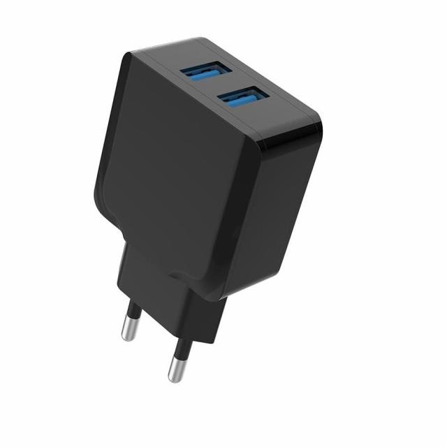 Jual Cennotech 2 USB Port Charger ELECTRON / Kepala Charger - Hitam ...