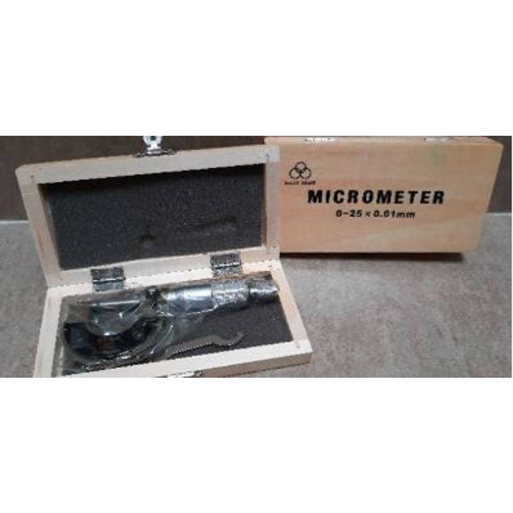 Jual Alat Pengukur Mikrometer Sekrup 0,25mm x 0,01mm | Shopee Indonesia