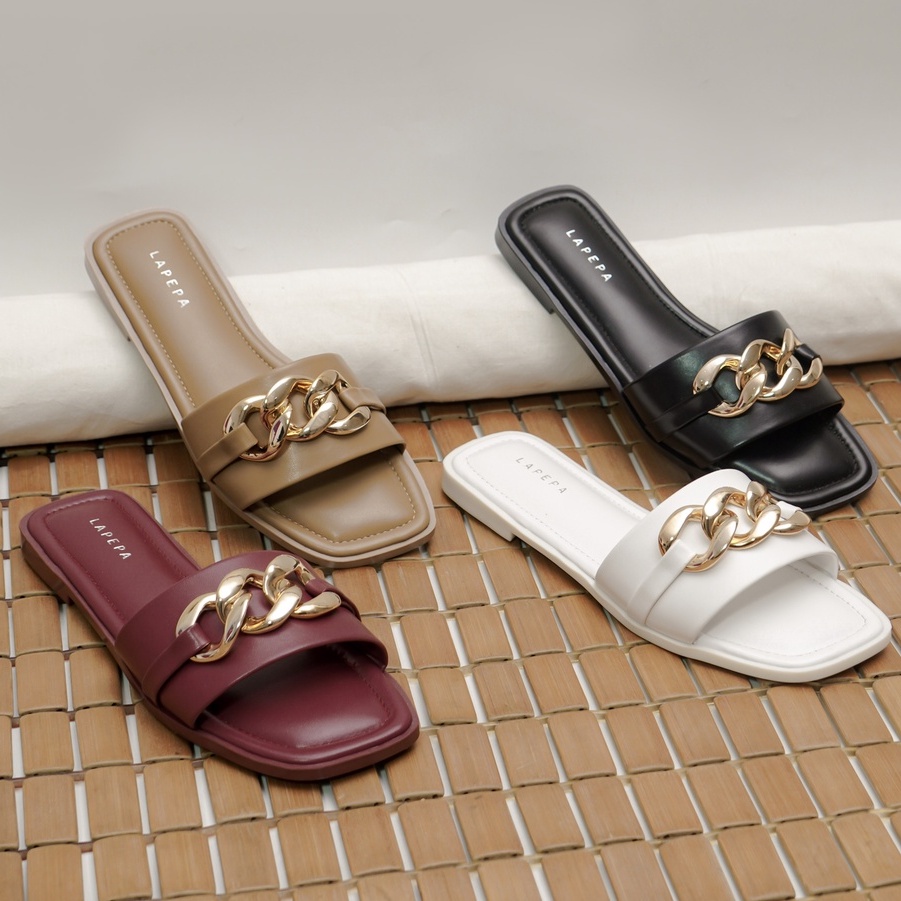 Jual LAPEPA YUK - SISILIA Sandal Wanita Teplek Korea Casual Size 36 ...