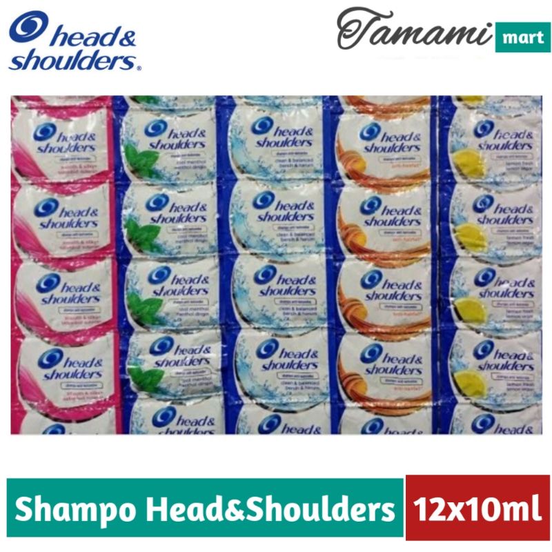Jual Shampo head and shoulder sachet isi 12 x 2 strip sampo renteng ...