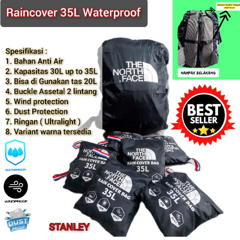 Jual mantel pelindung hujan atau bag cover atau Raincover 35L /coverbag ...