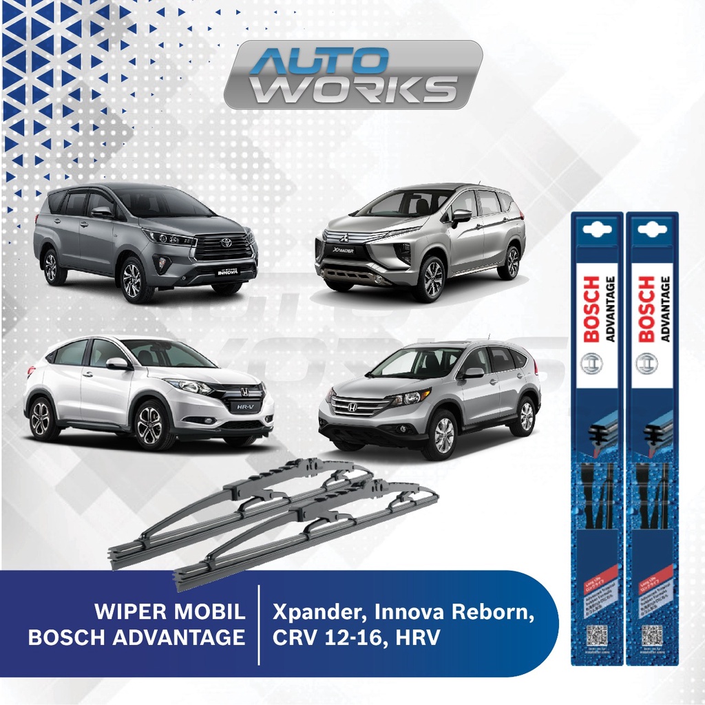 Jual Wiper Mobil Bosch Xpander, Innova Reborn, CRV 12-16, HRV | Shopee ...