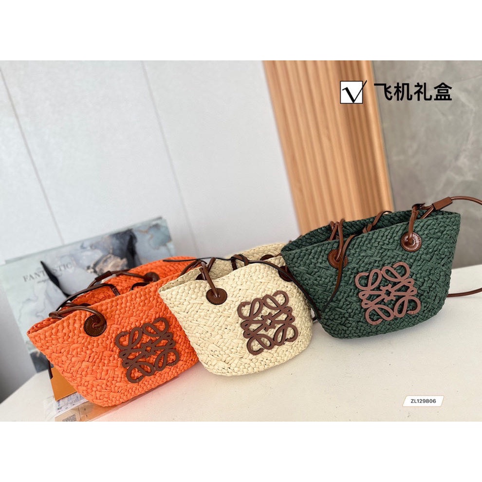 Jual Loewe straw woven tote bag | Shopee Indonesia