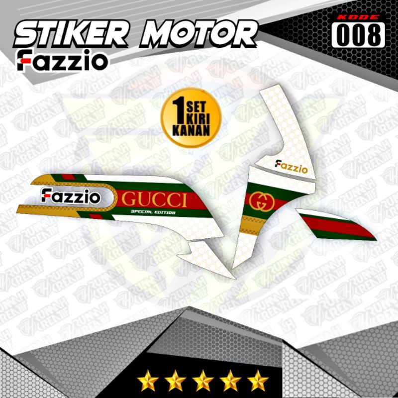 Jual Decal Sticker Striping Variasi Yamaha Fazzio 125 - Yamaha Fazzio ...