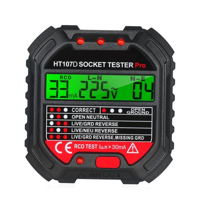 Jual Produk Unggulan] Socket Tester Uji Listrik Ground Voltage Detector ...