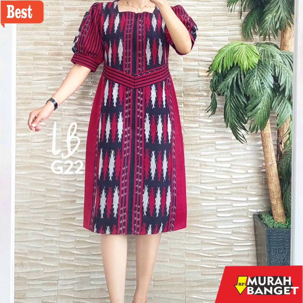 Jual model dress terbaru 2022 DRESS TENUN TERBARU SUPER BAGUS / SUPPLIER TENUN JEPARA BAJU TENUN ...