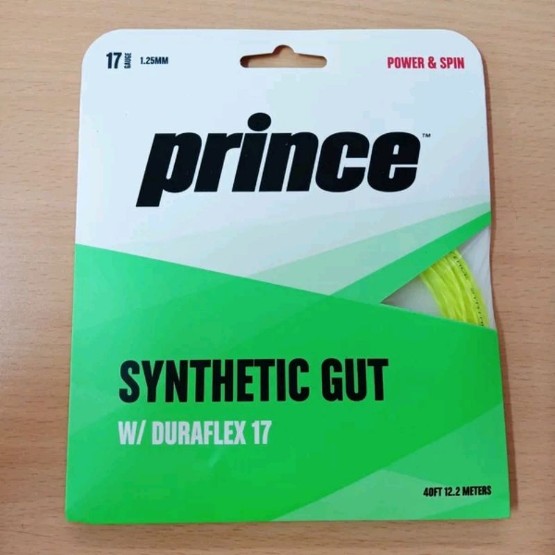 Jual senar snar string raket tenis tennis prince syn gut duraflex 17 ...