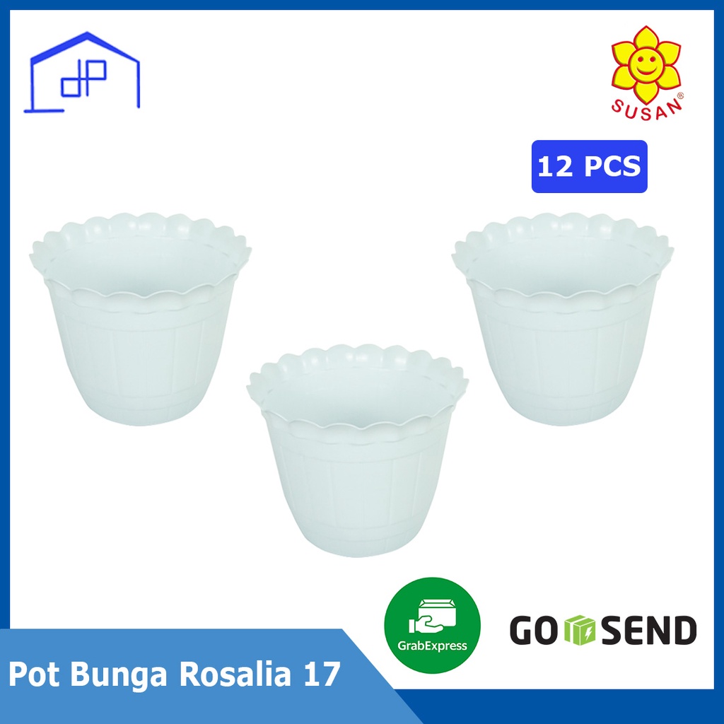 Jual (12PCS) - Pot Bunga Rosalia - Pot Plastik - Pot Hias - SUSAN ...