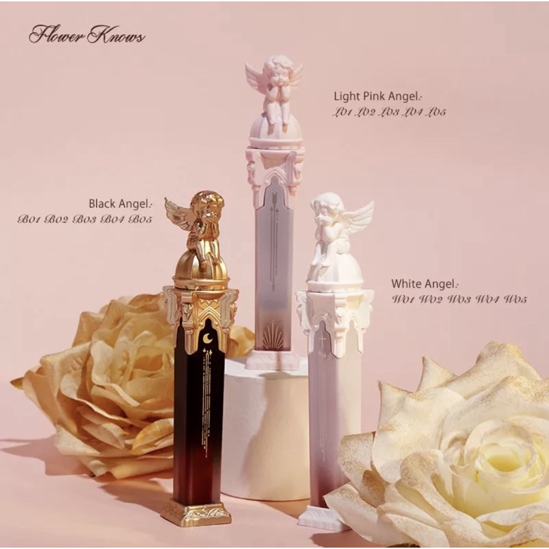 Jual Flower Knows Little Angel Feather Lip Glaze Matte Lipstick Velvet ...
