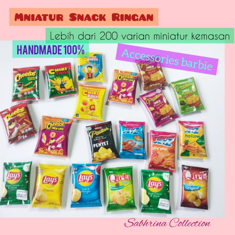 Jual Miniatur Makanan Snack Kemasan | Shopee Indonesia