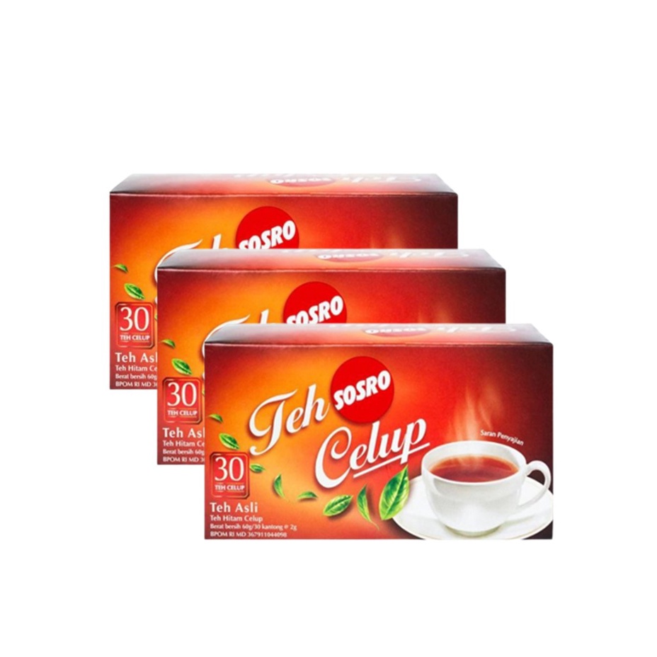 Jual Sosro Teh Celup 3 x 30 x 2 gr | Shopee Indonesia