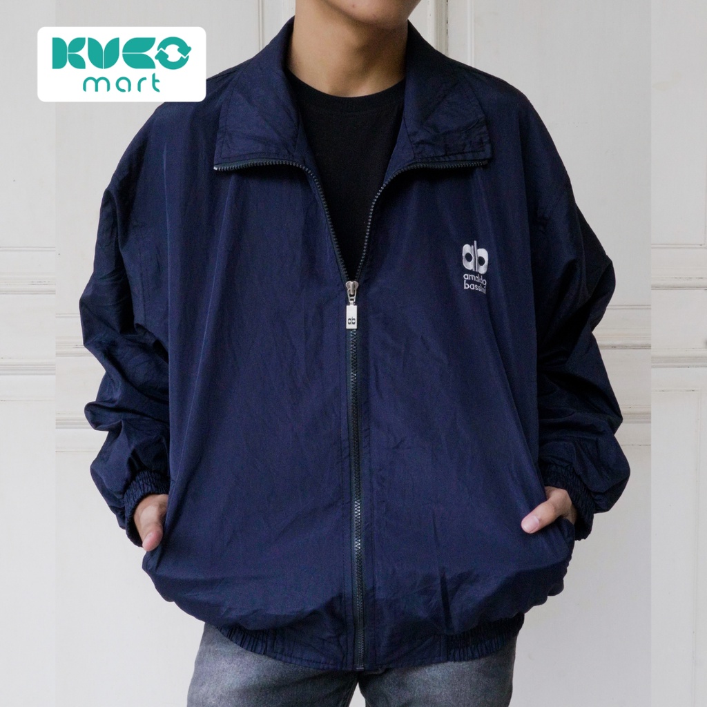 Jual Jaket Biru Gelap (Arnaldo Bassini) | Shopee Indonesia