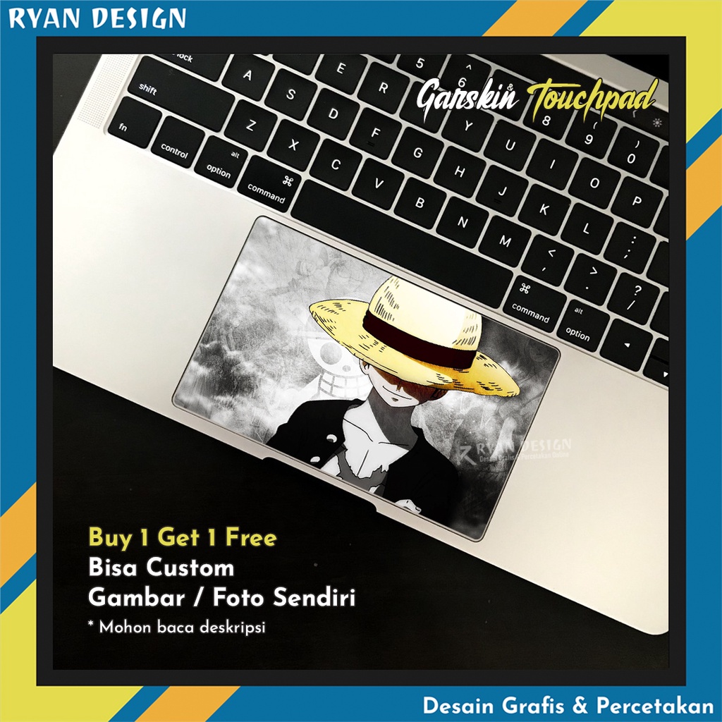 Jual Premium Garskin TouchPad Laptop Luffy Anime One Piece TrackPad ...