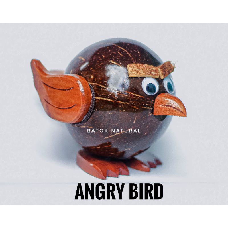 Jual CELENGAN BATOK KELAPA KARAKTER BENTUK HEWAN BURUNG ANGRY BIRD ...