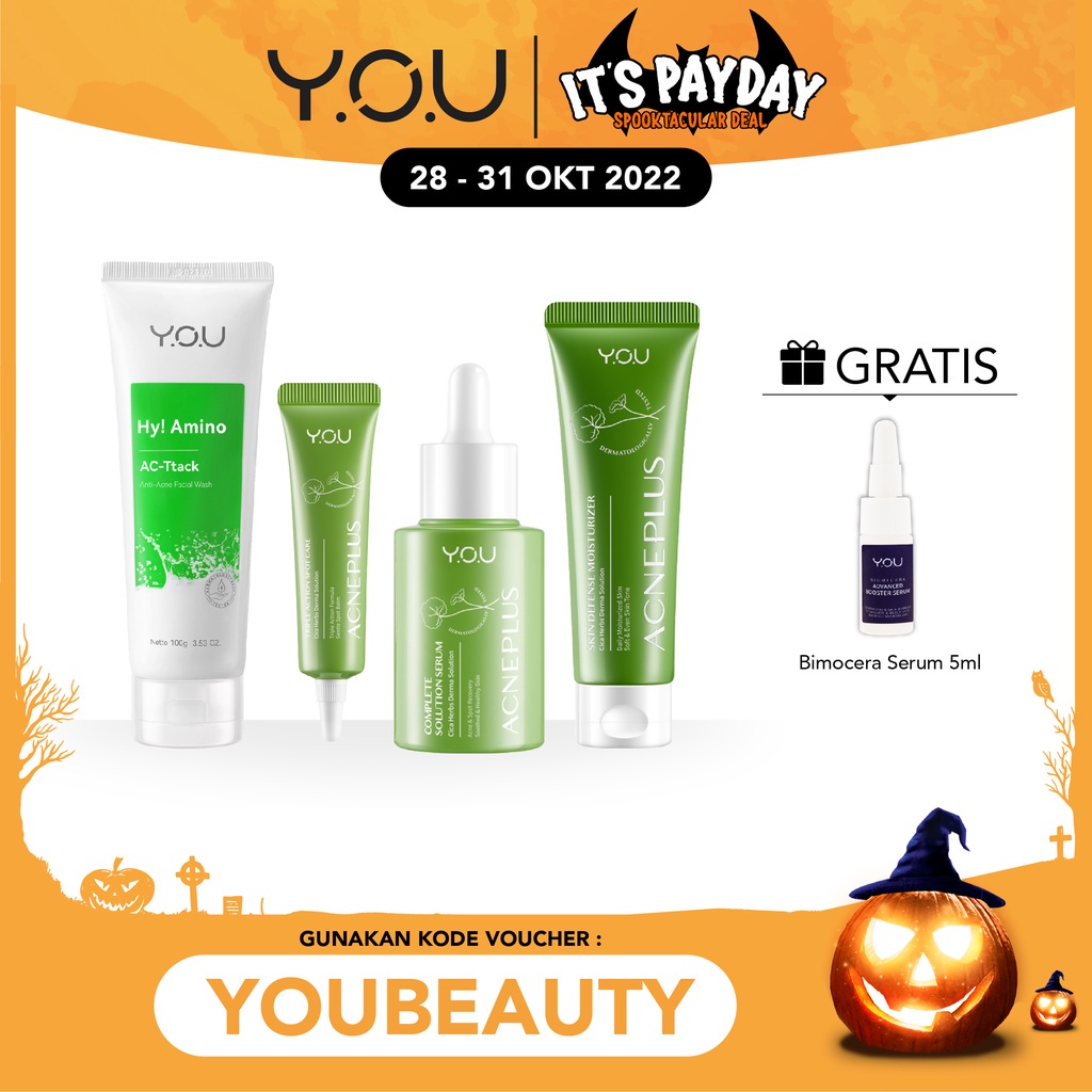 Jual YOU Acneplus 4-in-1 Bundle | Exfoliating Toner, Acne Spot ...