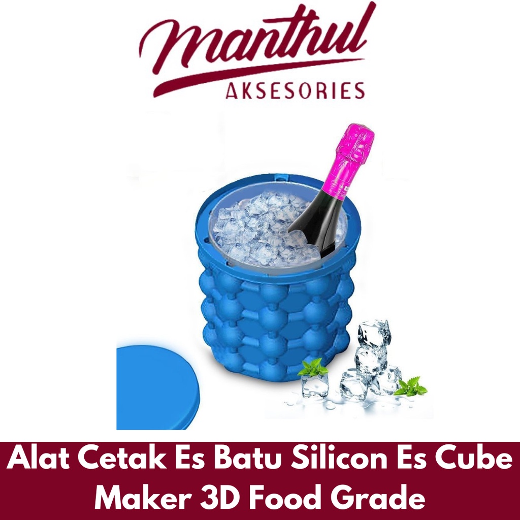 Jual Alat Cetak Es Batu Silicon Es Cube Maker 3D Food Grade | Shopee ...