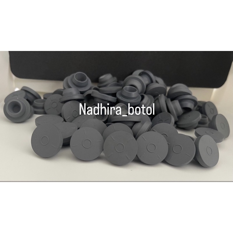 Jual Tutup botol vial pinicilin / tutup karet botol vial / untuk ukuran ...