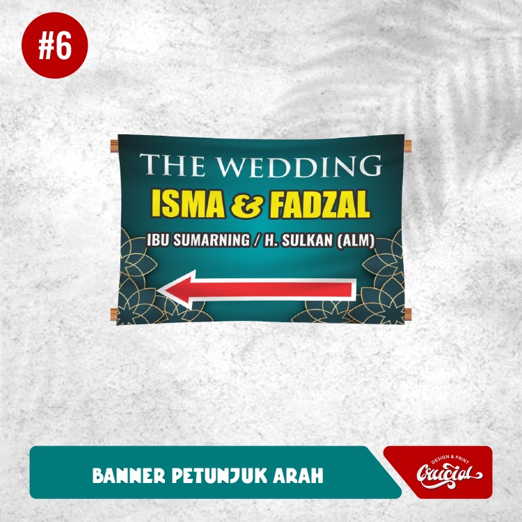 Jual Banner Petunjuk Arah Pernikahan / Hajatan / Khitanan | Shopee Indonesia