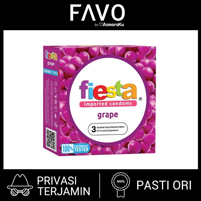 Jual Kondom Fiesta - Kondom Black Coffee / Watermelon / Strawberry ...