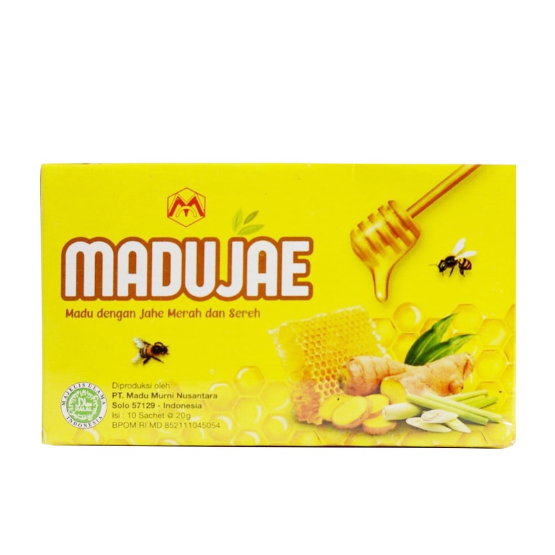 Jual MaduJae Madu dengan Jahe Merah dan Sereh Isi 10 sachet | Shopee ...