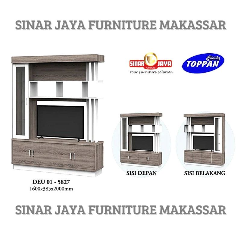 Jual Bufet TV // Penyekat ruangan // 2 sisi timbal balik | Shopee Indonesia